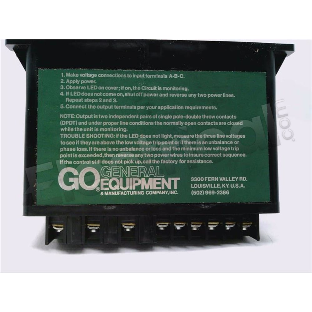 Gotronic 559100-110VAC Voltage/Phase Monitor Relay