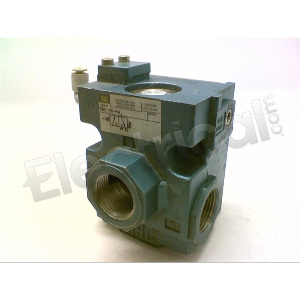 Mac Valves Inc 56C-58-RA Solenoid Valve Valve