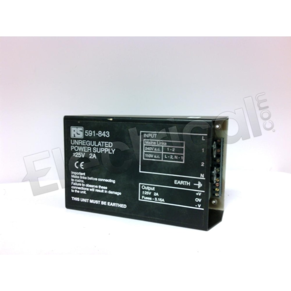 Rs Components 591-843 Power Supply Power Supply