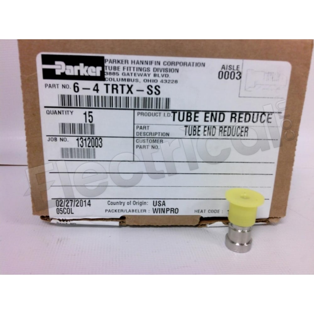 6-4-TRTX-SS Parker Hydraulic Fitting Hydraulic