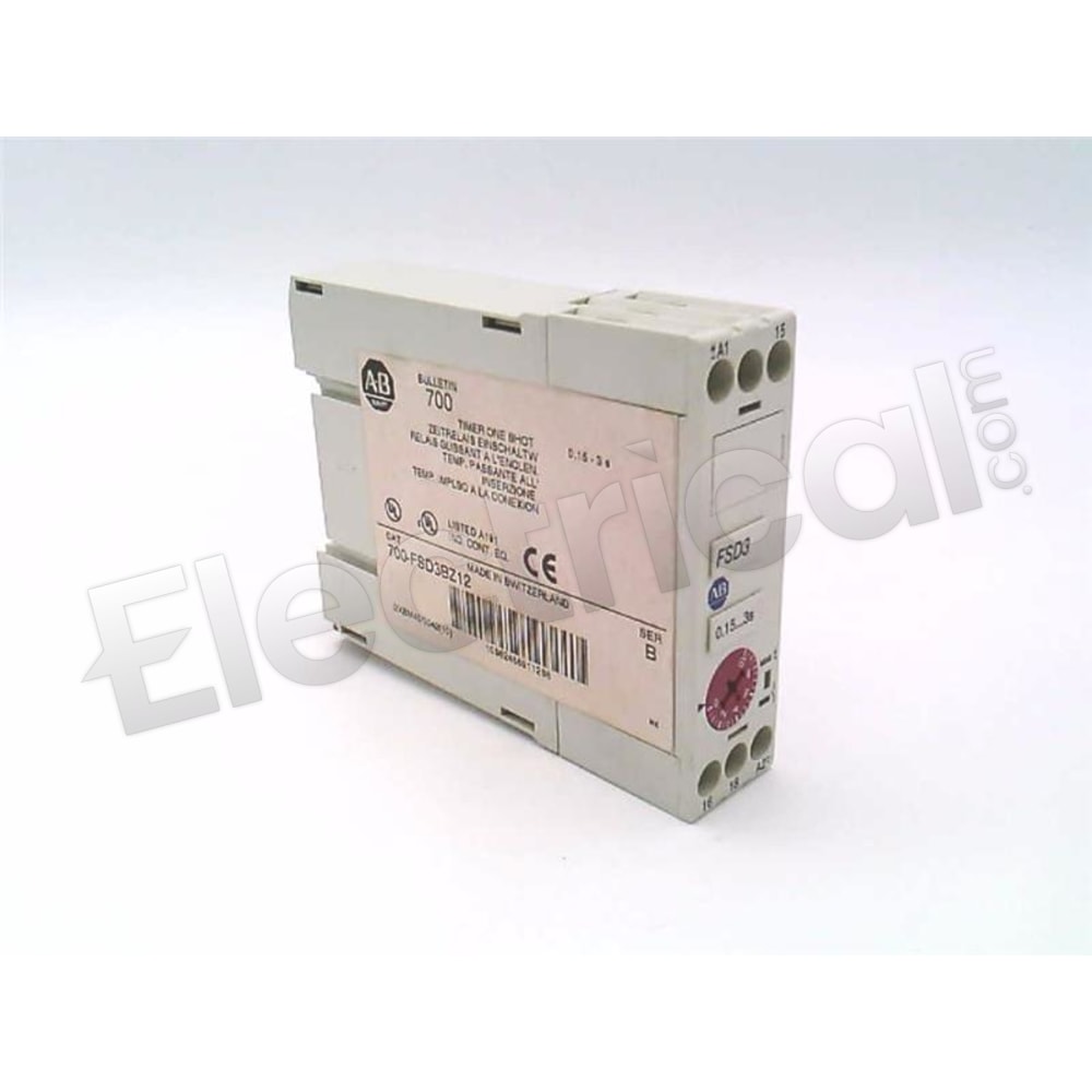 Allen-Bradley 700-FSD3BZ12 Timing Relay Relay