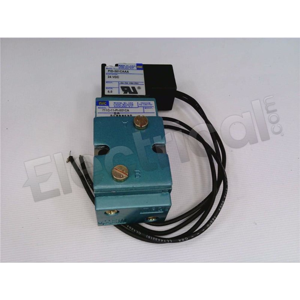 Mac Valves Inc 711C-11-PI-501CA Solenoid Valve Valve