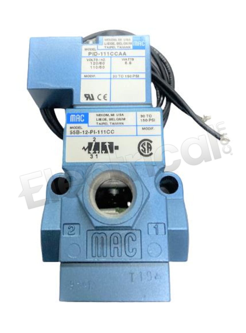 Mac Valves Inc 711C-12-PI-112BA Solenoid Valve Valve