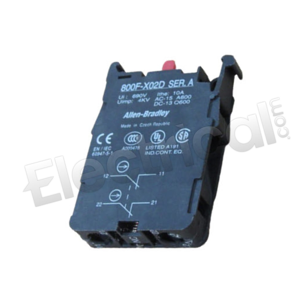 Allen-Bradley 800F-X02D Motor Control Part And Accessory Automation