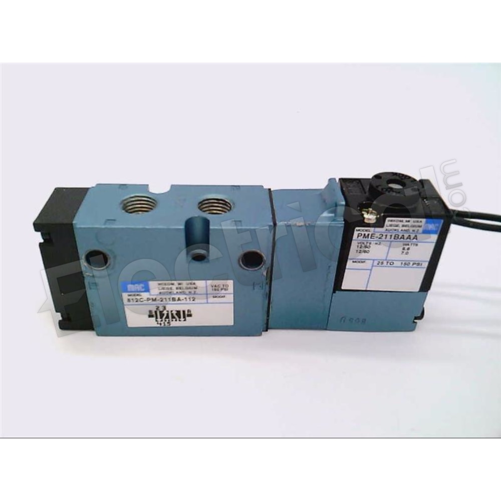Mac Valves Inc 812C-PM-211BA-112 Solenoid Valve Valve