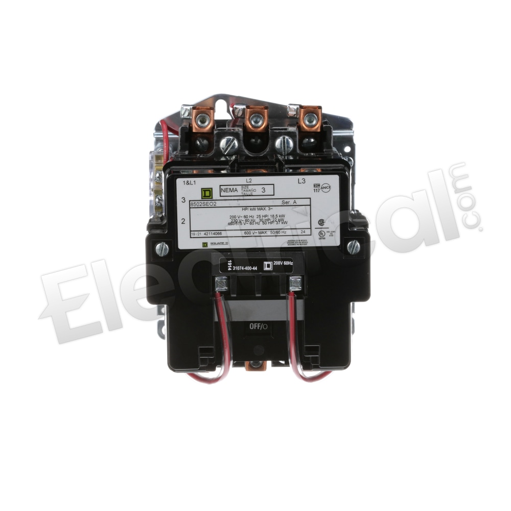 8502SEO2V08 Square D Class 8502 90A Contactor