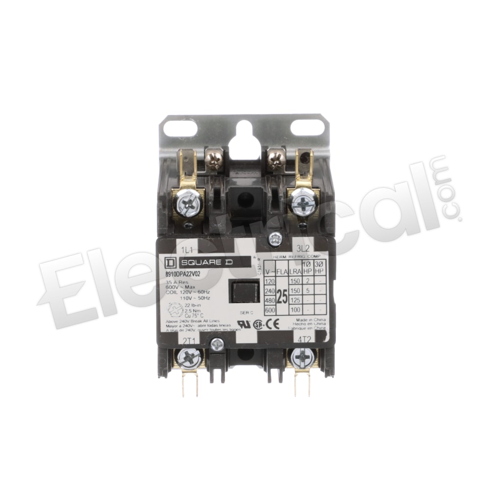 8910DPA22V02 Square D 25A Contactor