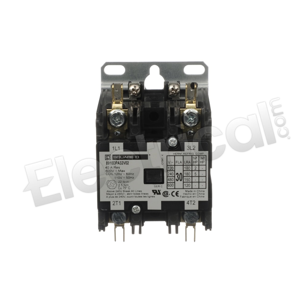 Square D 8910DPA32V02 (8910-DPA32-V02) Contactor Motor Control
