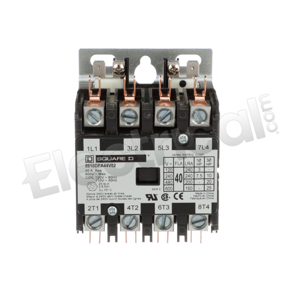 Square D 8910DPA44V02 Contactor Motor Control