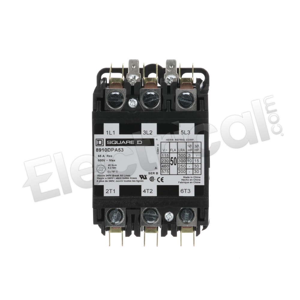 Square D 8910DPA53V02 Contactor Motor Control