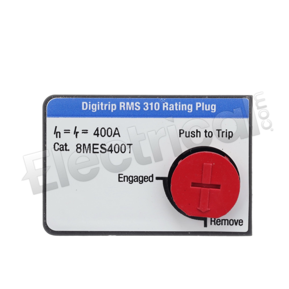 Eaton Cutler Hammer 8MES400T Rating Plug Circuit Breaker