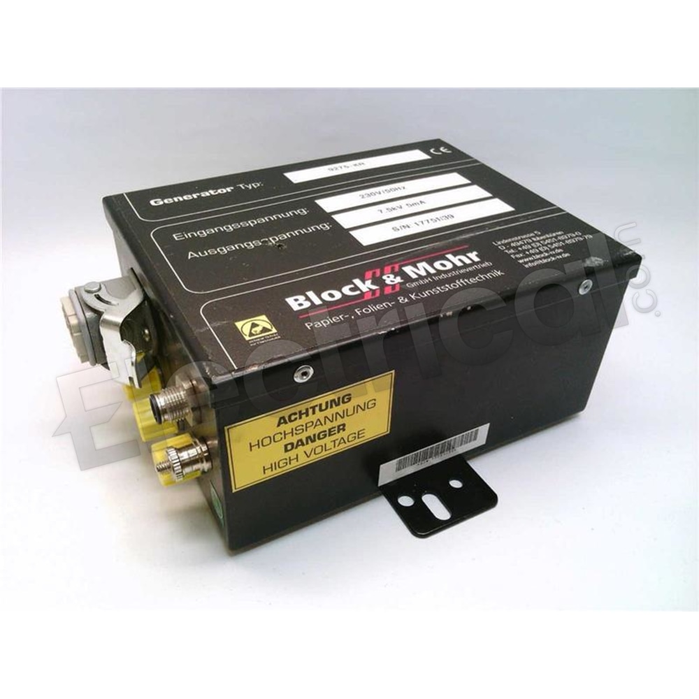 Block & Mohr 9275-KR Dry Type Transformer