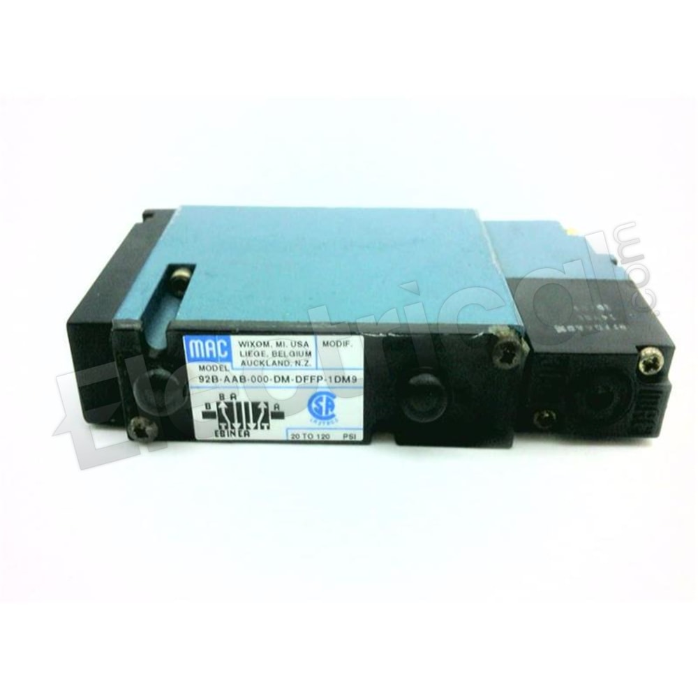 Mac Valves Inc 92B-AAB-000-DM-DFFP-1DM Solenoid Valve Valve