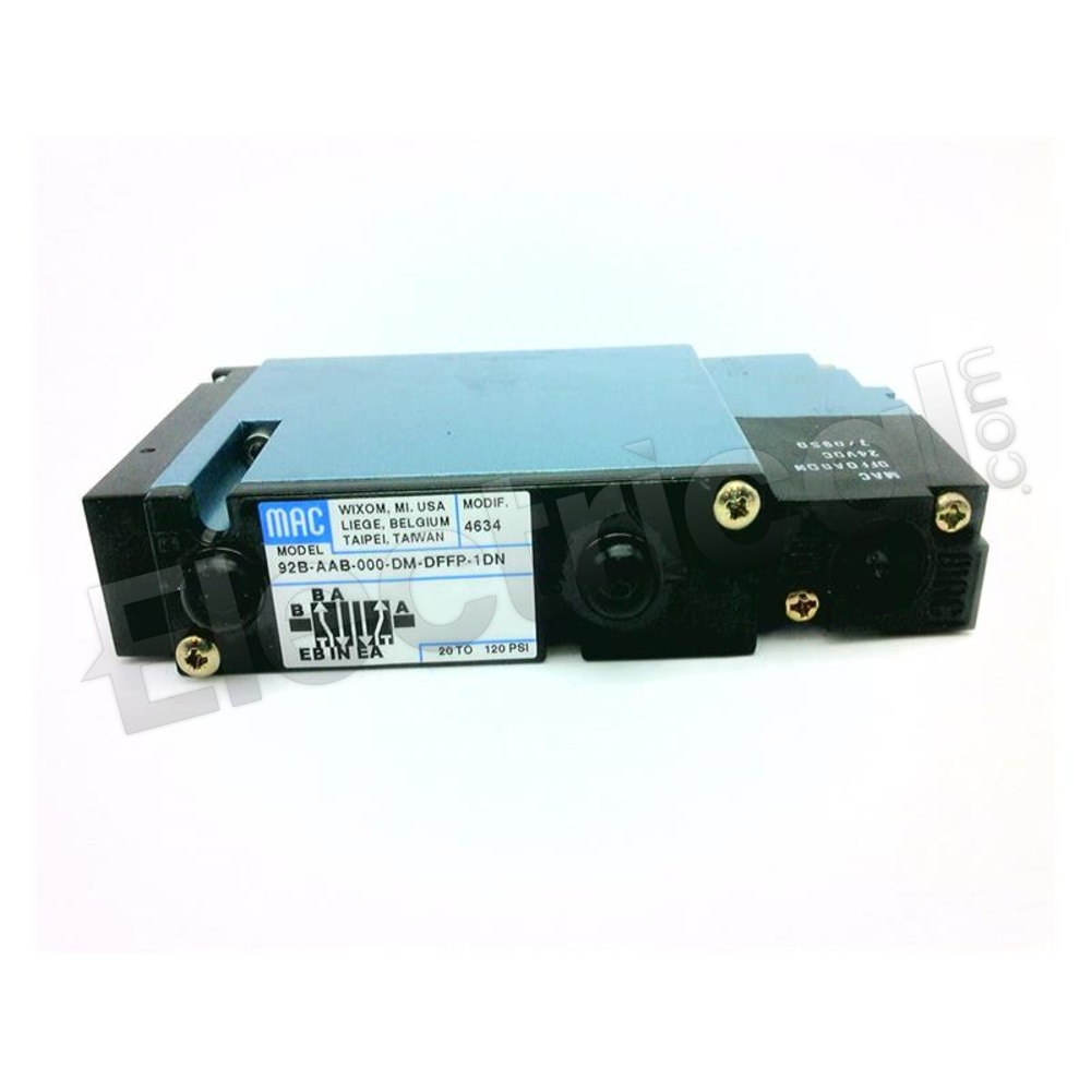 Mac Valves Inc 92B-AAB-000-DM-DFFP-1DN Solenoid Valve Valve