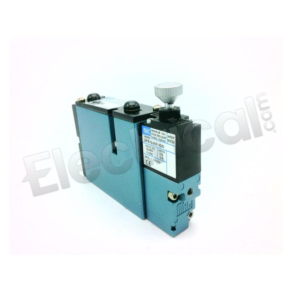 Mac Valves Inc 92B-AAB-000-DP-DJAP-4DG Solenoid Valve Valve