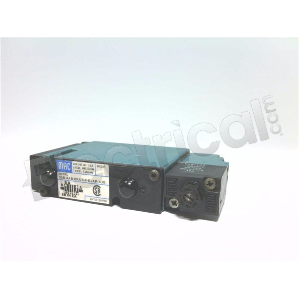 Mac Valves Inc 92B-AAB-BKA-DP-DJAP-1DG Solenoid Valve Valve