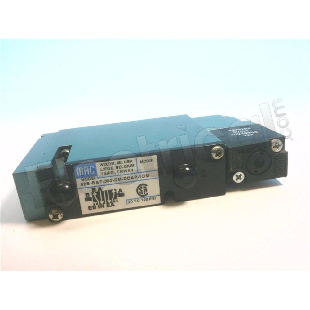 Mac Valves 92B-BAF-300-DM-DDAP-1DM Solenoid Valve Valve