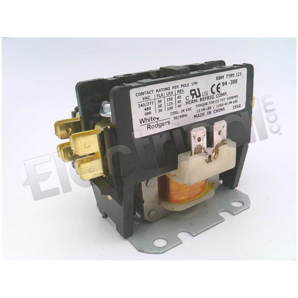 Emerson 94-388 Contactor And Motor Starter Auxiliary Motor Control