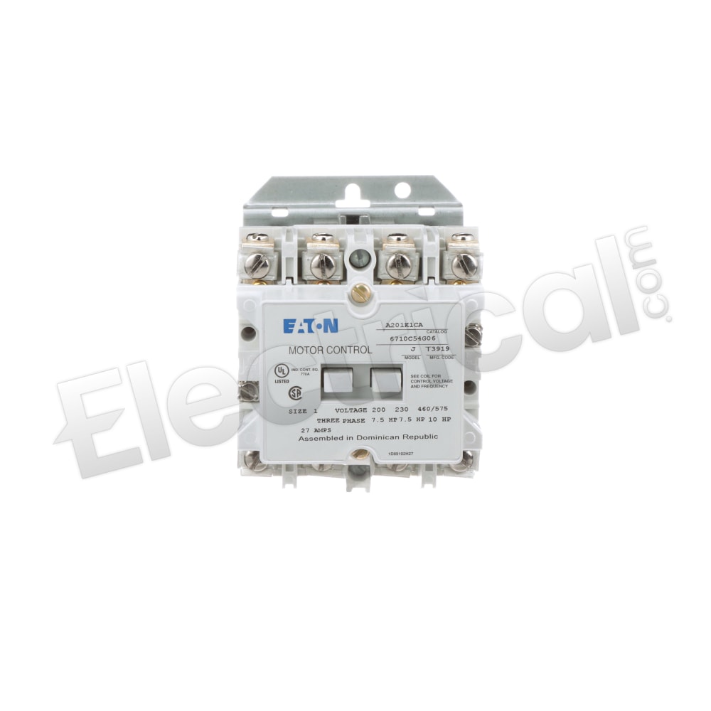 Cutler Hammer A201K1CA Contactor Motor Control