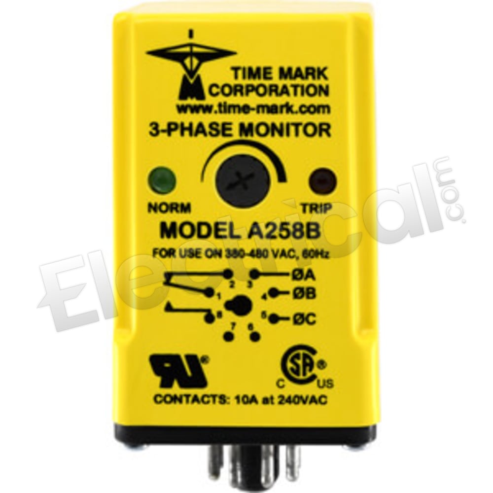 A258B Time Mark Corp Voltage/Phase Monitor Relay