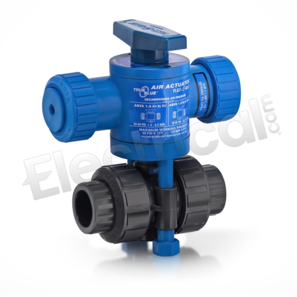 Plast-O-Matic ABVA100EPT-PV Ball Valve Valve