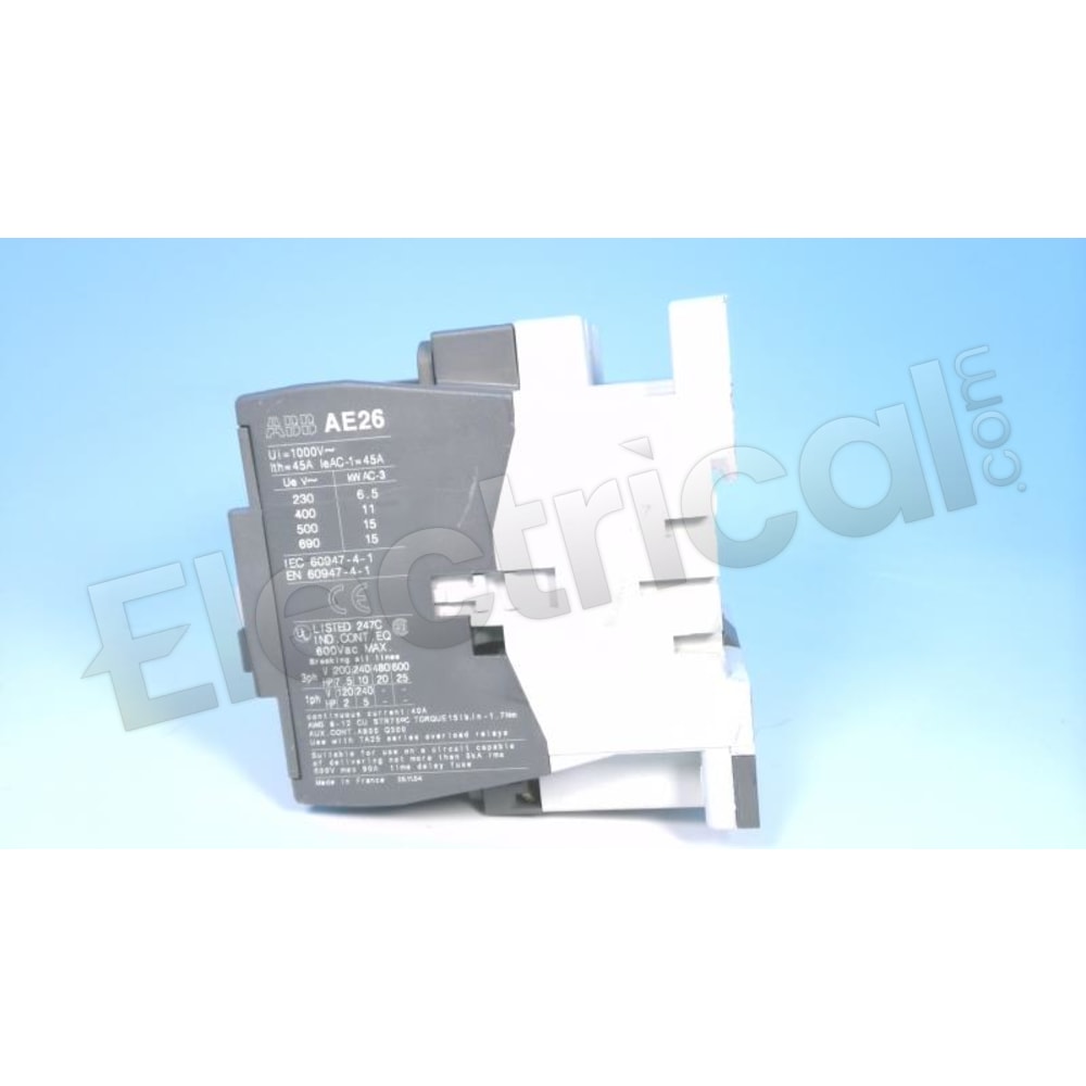 ABB AE26-30-00 24V DC Contactor Motor Control