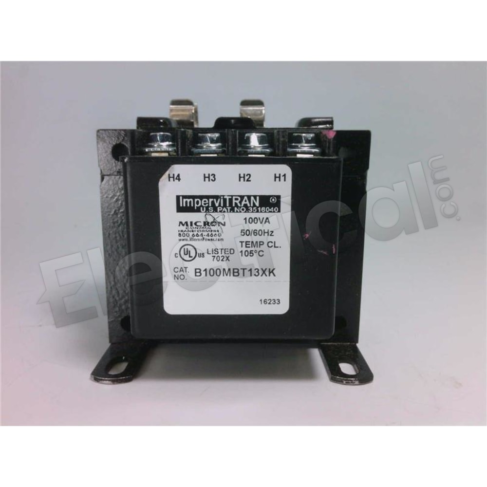 Micron Industries Corporation B100MBT13XK Control Power Transformer