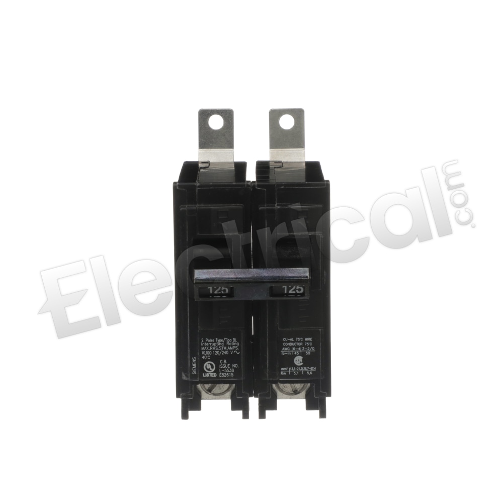 B215 Siemens 15A 2P BL Series Molded Case Circuit Breaker