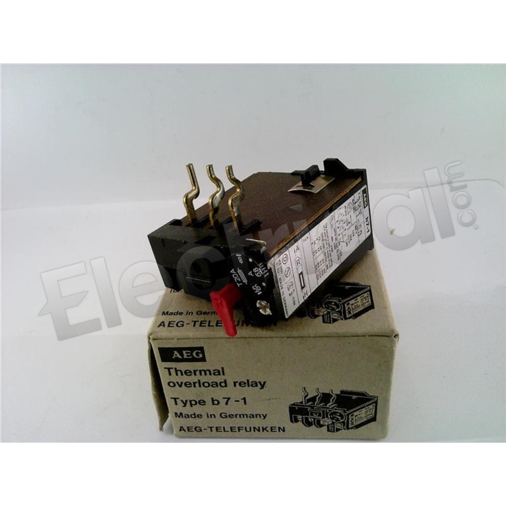 Eec Aeg B7-1-L Overload Relay Motor Control