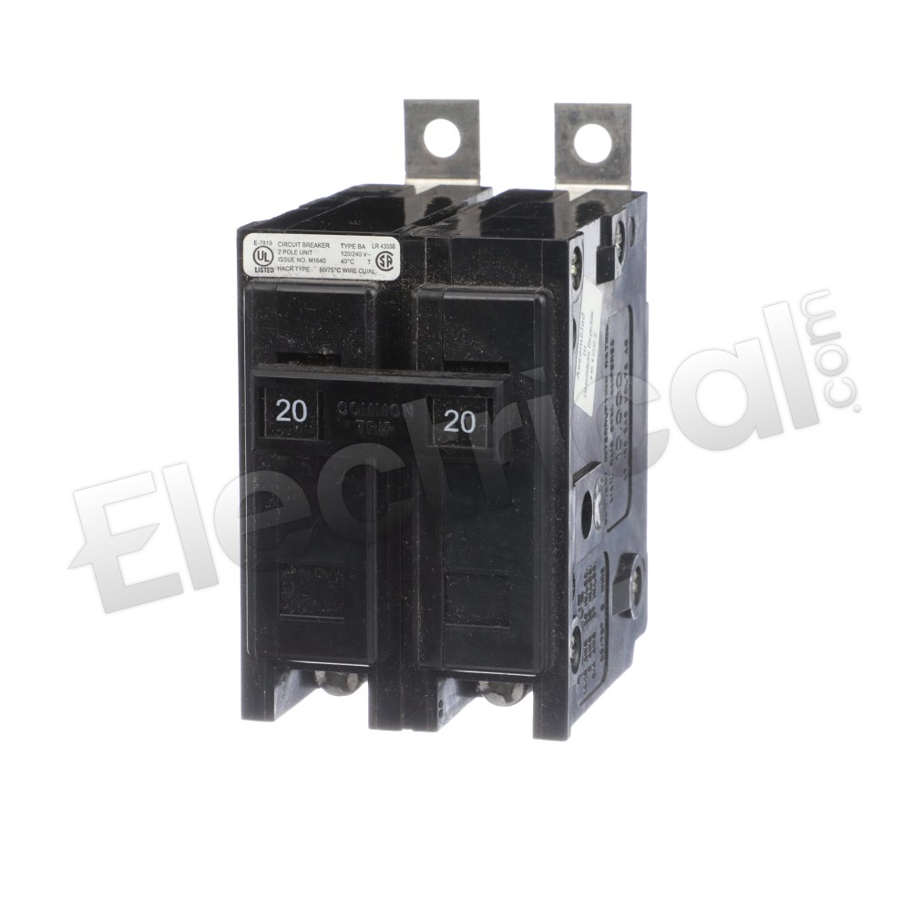 Eaton Cutler Hammer BAB2020 Molded Case Circuit Breaker