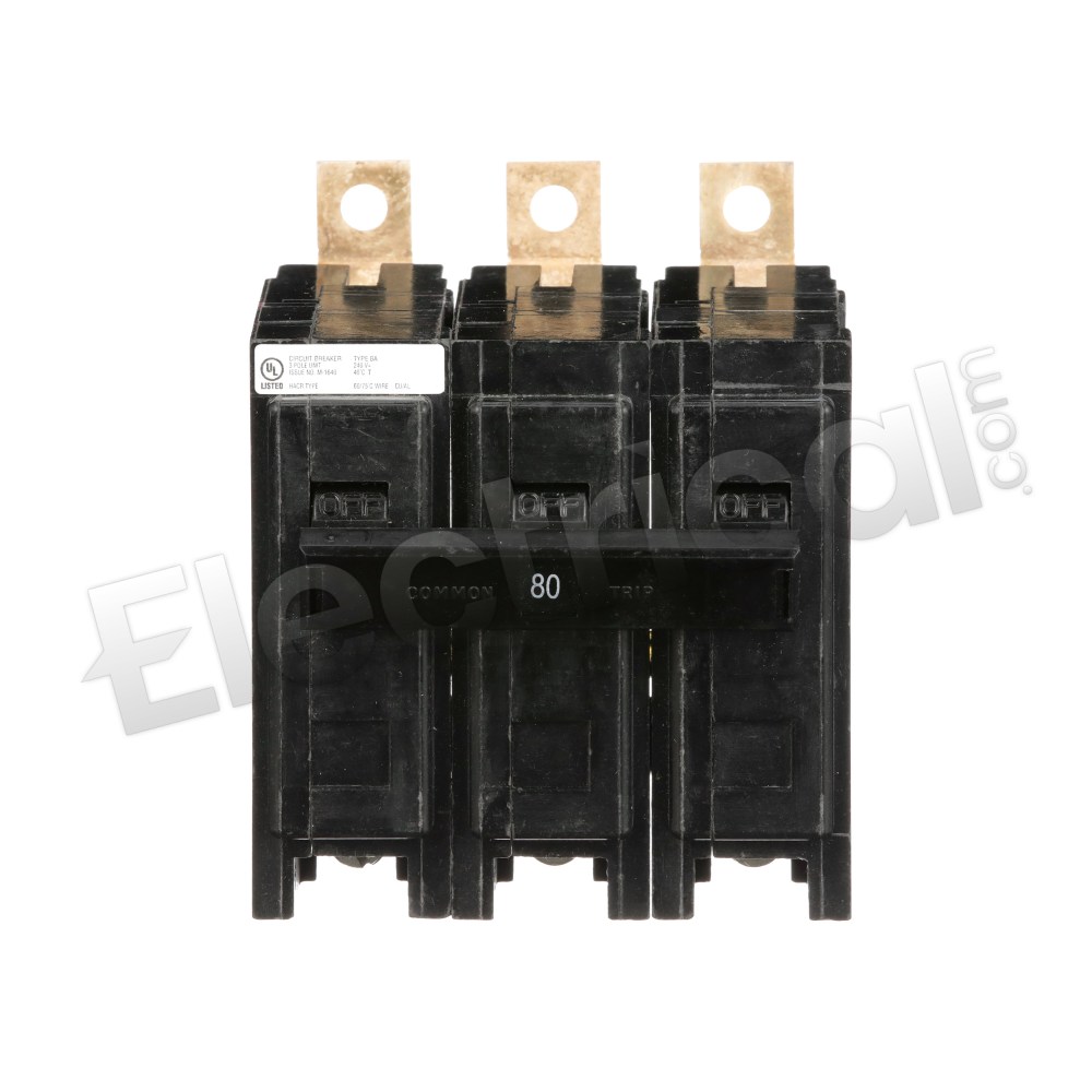 Eaton Cutler Hammer BAB3080H Molded Case Circuit Breaker