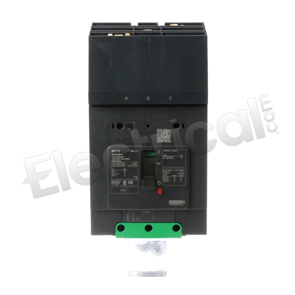 Schneider Electric Square D BDA36070 Molded Case Circuit Breaker