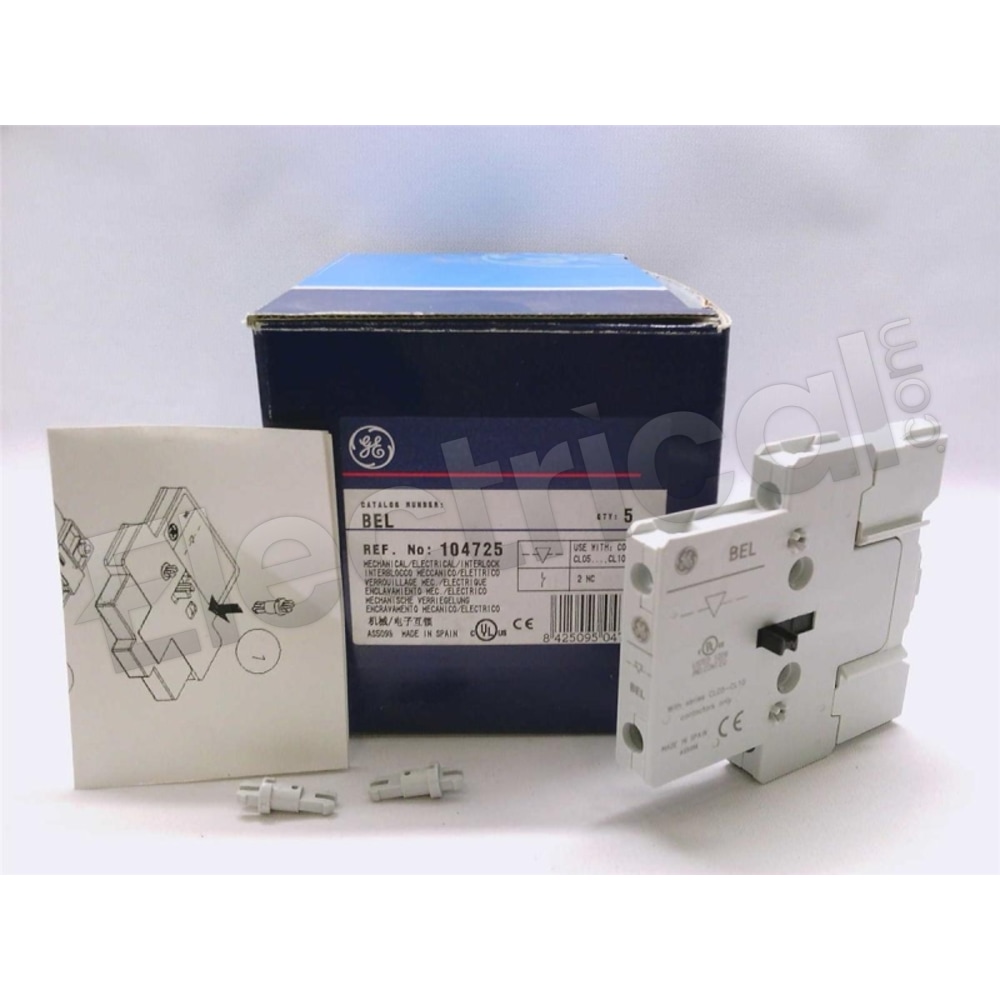 General Electric BEL Contactor And Motor Starter Auxiliary Motor Control