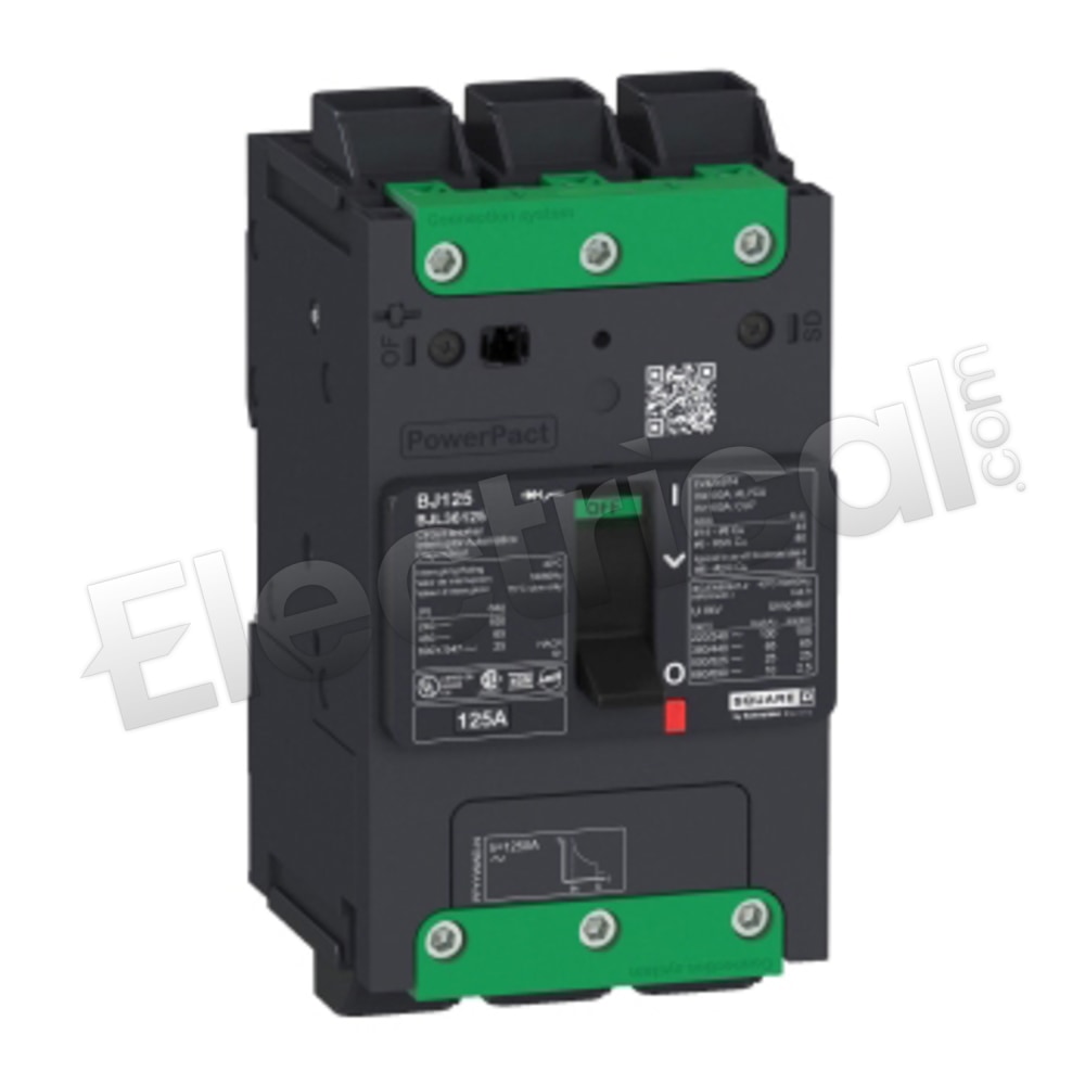 BGL36015 Square D 15A 3P PowerPact Molded Case Circuit Breaker