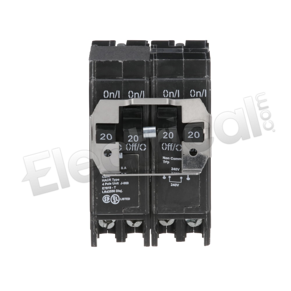 BQ220220 Eaton 20A 2P BQ Series Molded Case Circuit Breaker