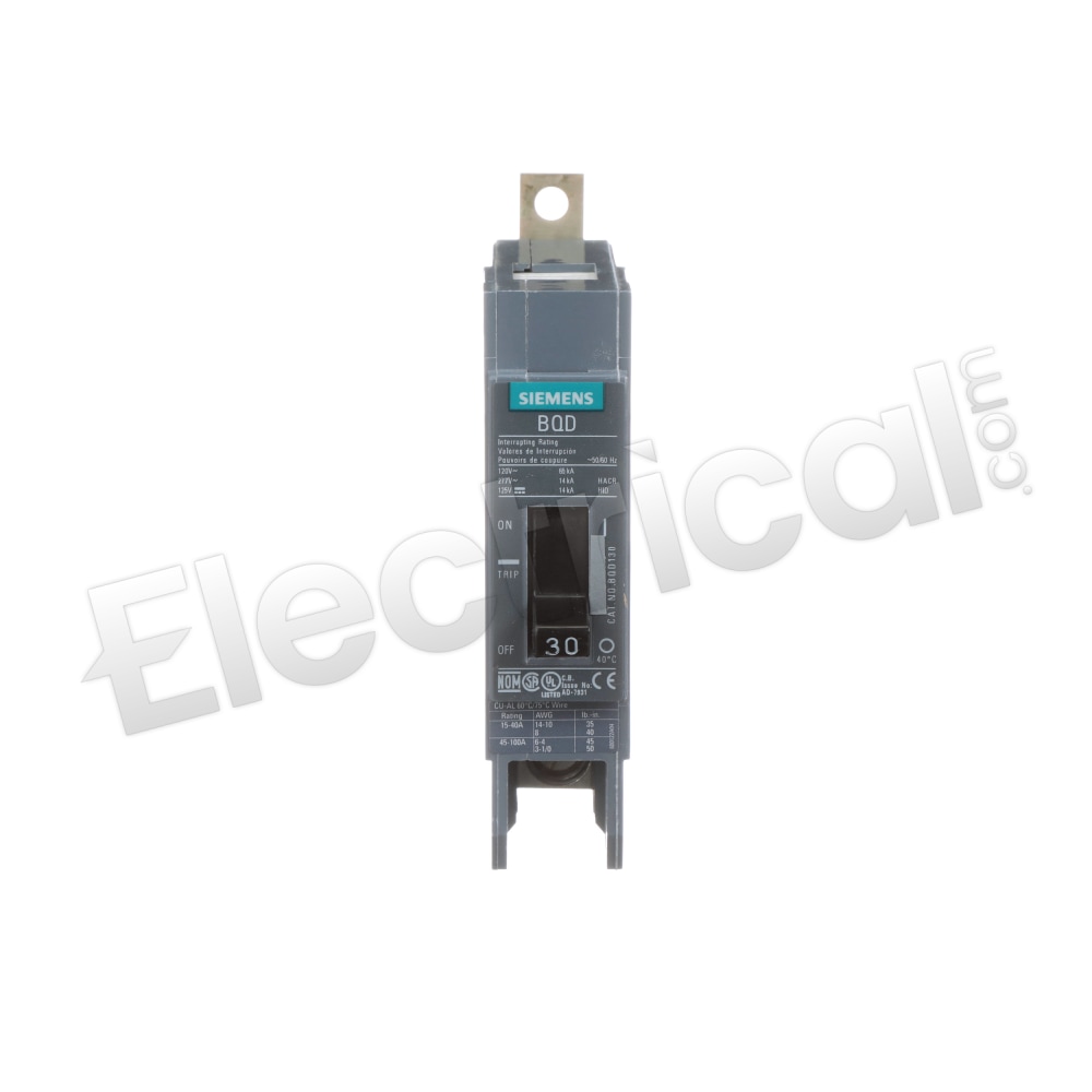 BQD130 Siemens 30A 1P BQD Series Molded Case Circuit Breaker