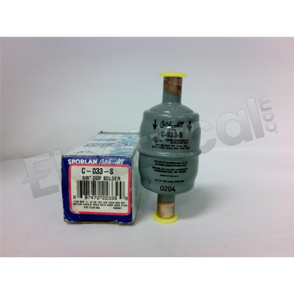 Parker C-033-S Filter/Dryer HVAC