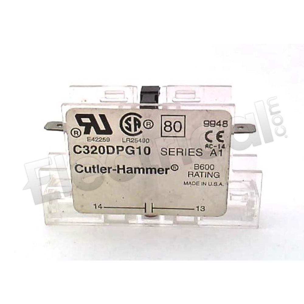 C320DPG10 Eaton Contactor And Motor Starter Auxiliary Motor Control