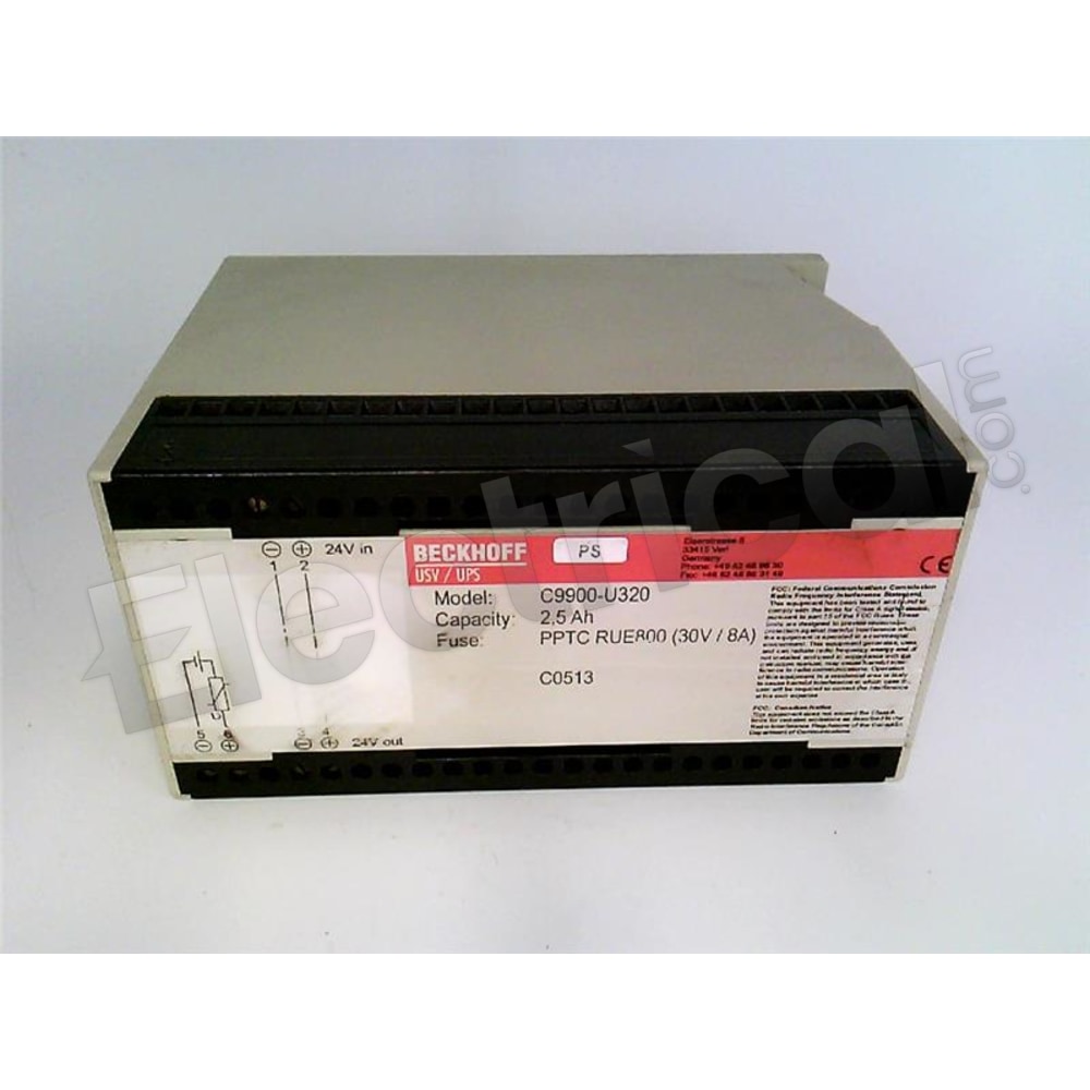 Beckhoff C9900-U320 Power Supply Power Supply