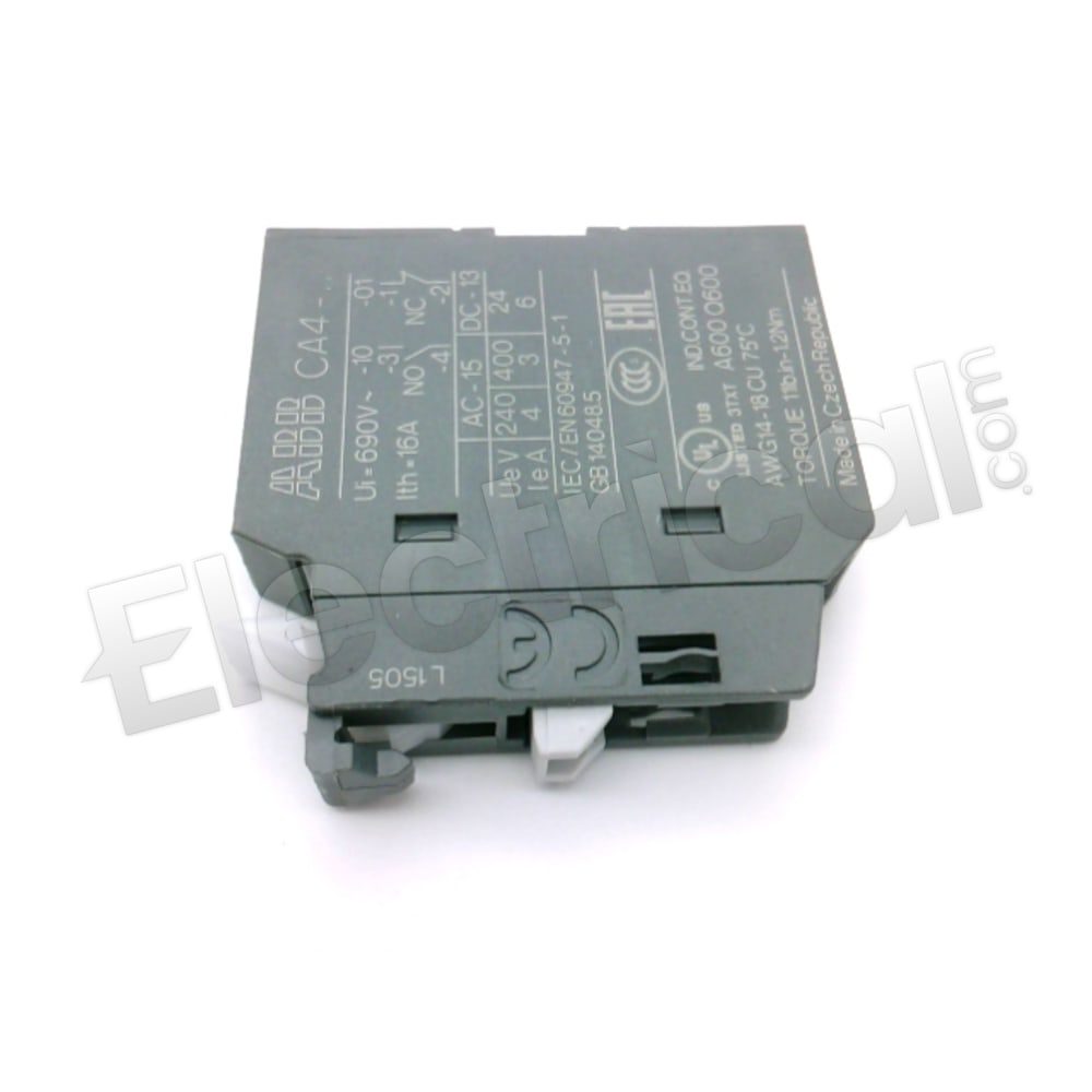 ABB CA4-01 Contactor And Motor Starter Auxiliary Motor Control
