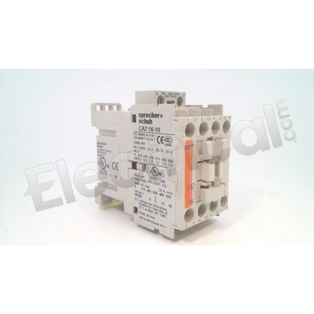 Sprecher & Schuh CA7-16-10-220 Contactor Motor Control