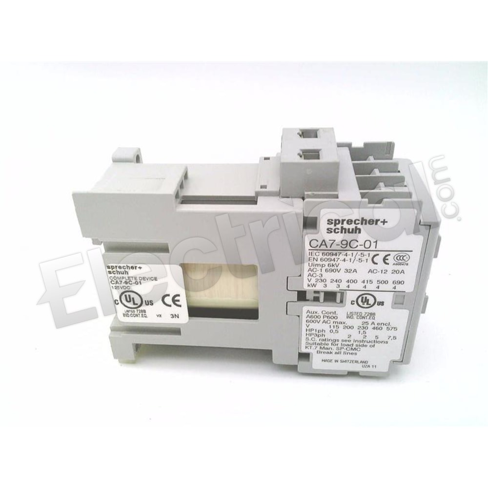 Sprecher & Schuh CA7-9C-01-125D Contactor Motor Control
