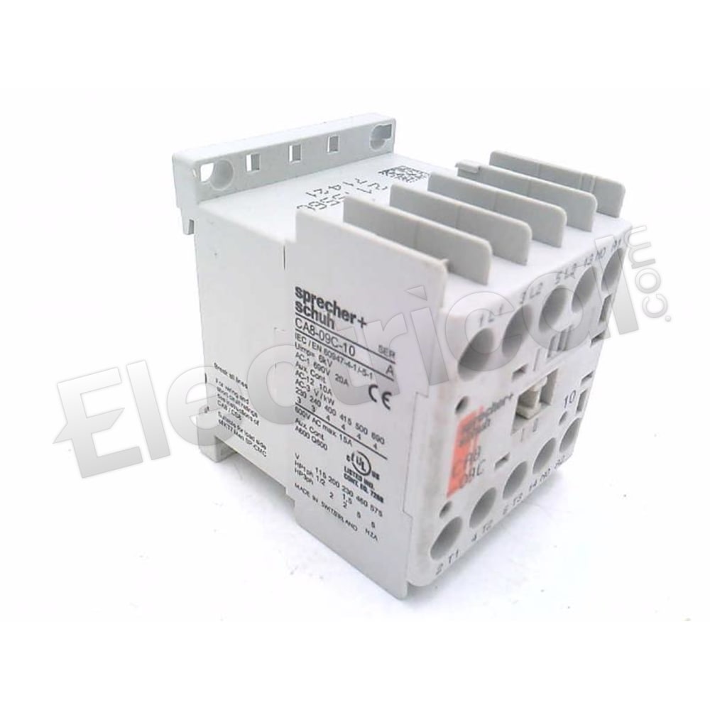 Sprecher & Schuh CA8-09C-10-24VDC Contactor Motor Control