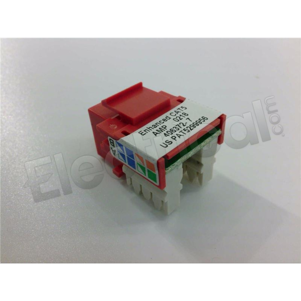 Amp Netcon Div CAT-5E-RJ45-RED Connector/Terminal/Pin Electrical Component
