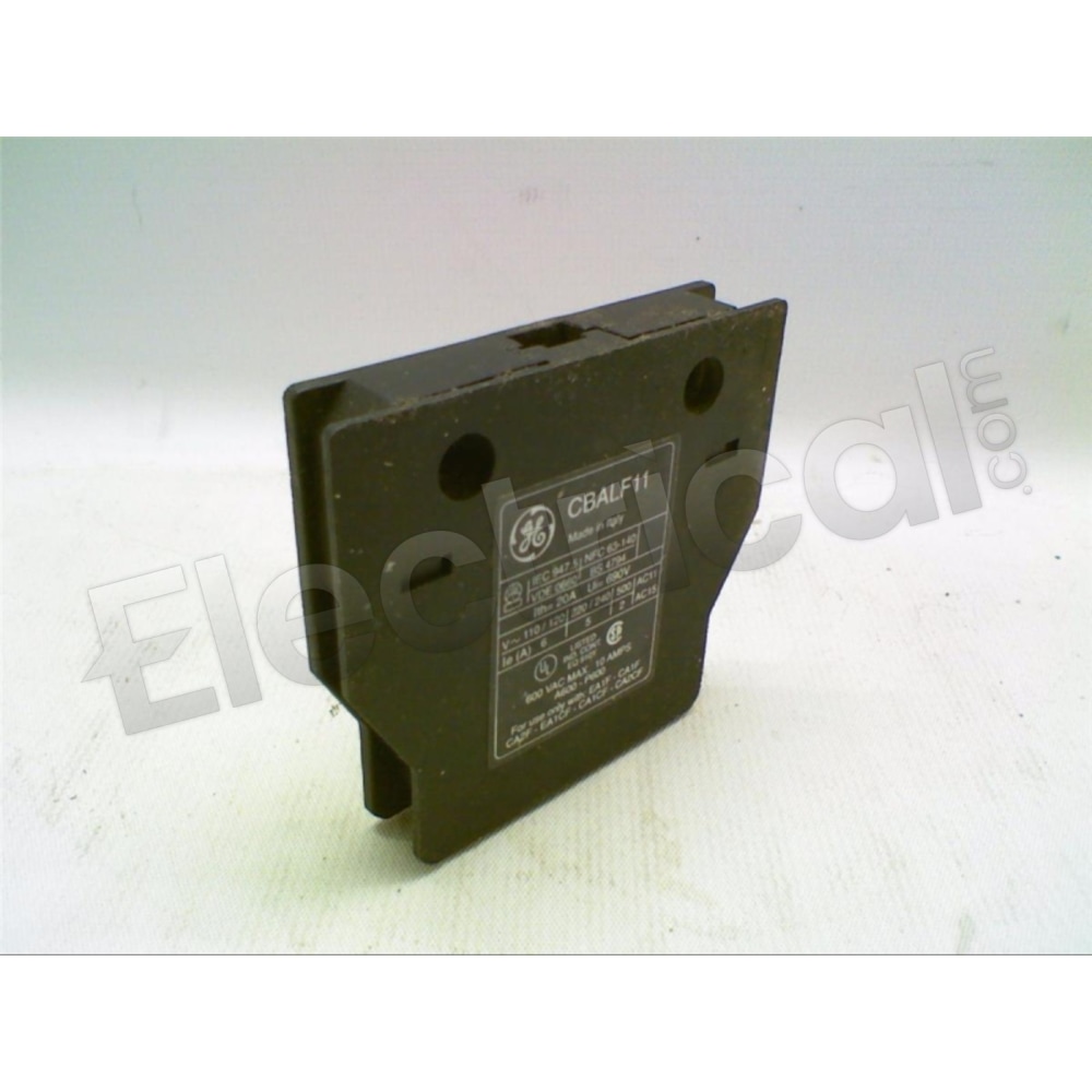 General Electric CBALF11 Contactor And Motor Starter Auxiliary Motor ...