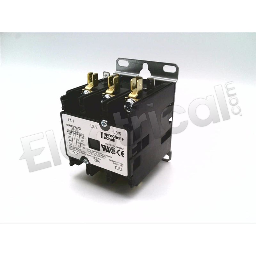 Sprecher & Schuh CDP2-B3P30A-120 Contactor Motor Control