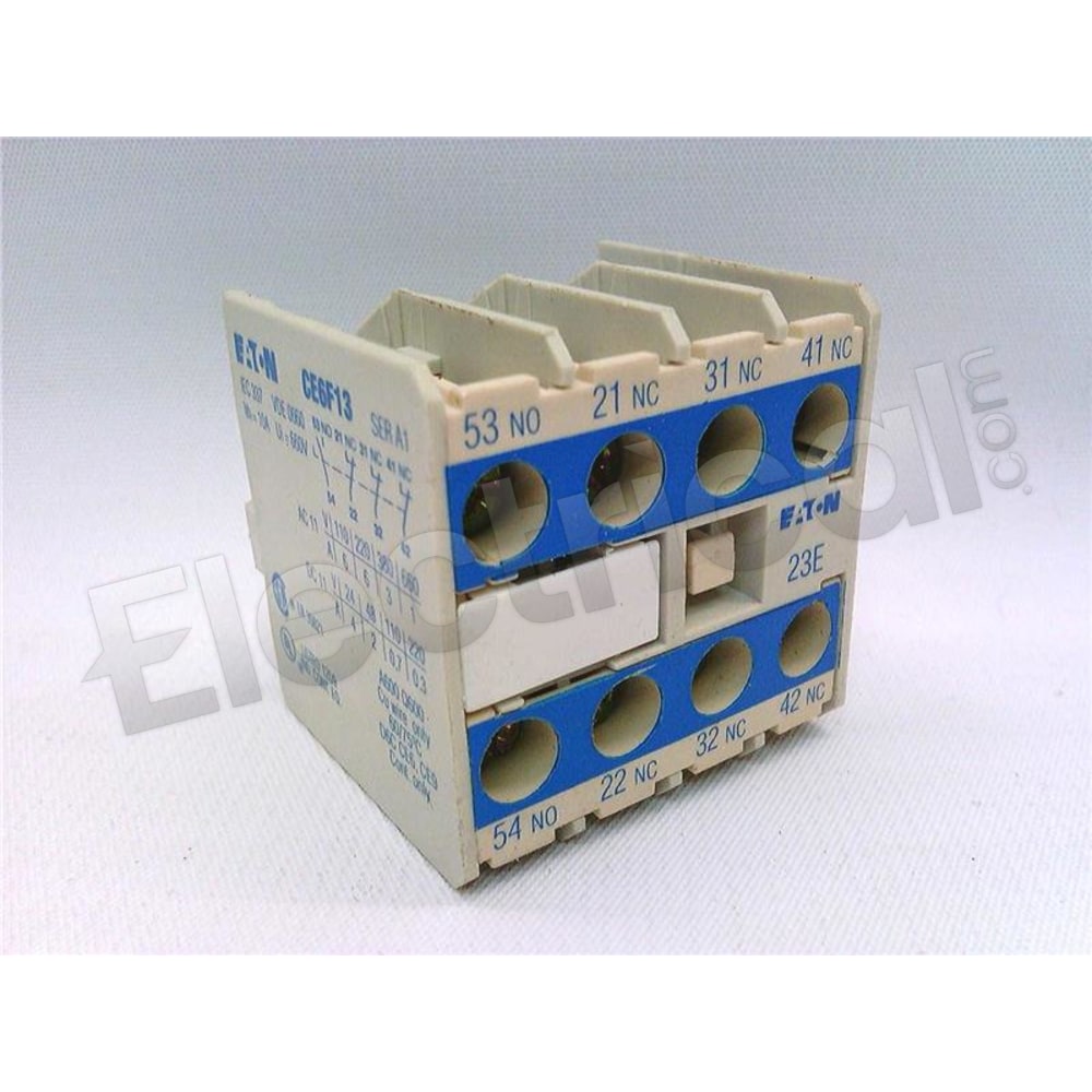 CE6F13 Eaton Contactor And Motor Starter Auxiliary Motor Control