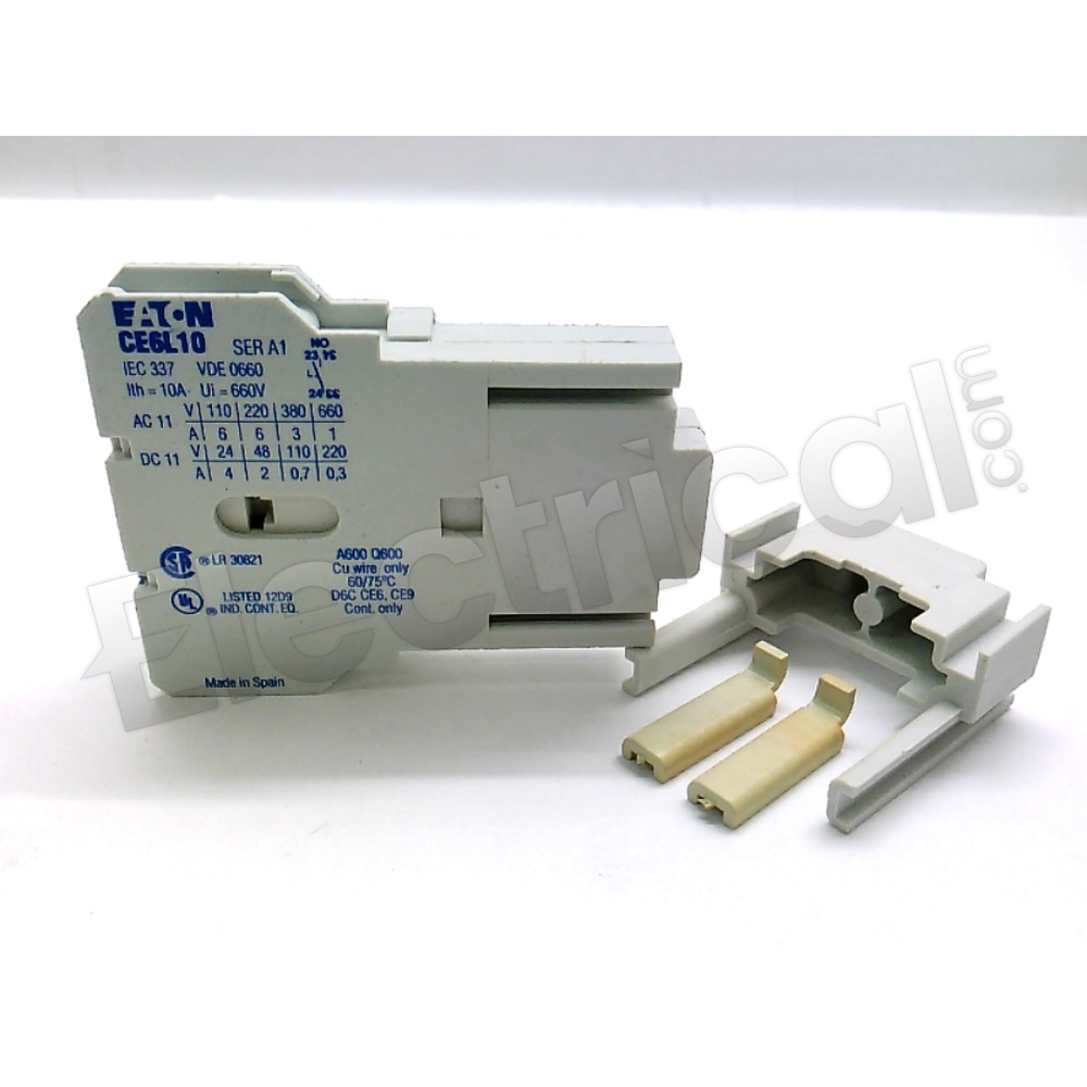 Eaton CE6L10 Contactor And Motor Starter Auxiliary Motor Control