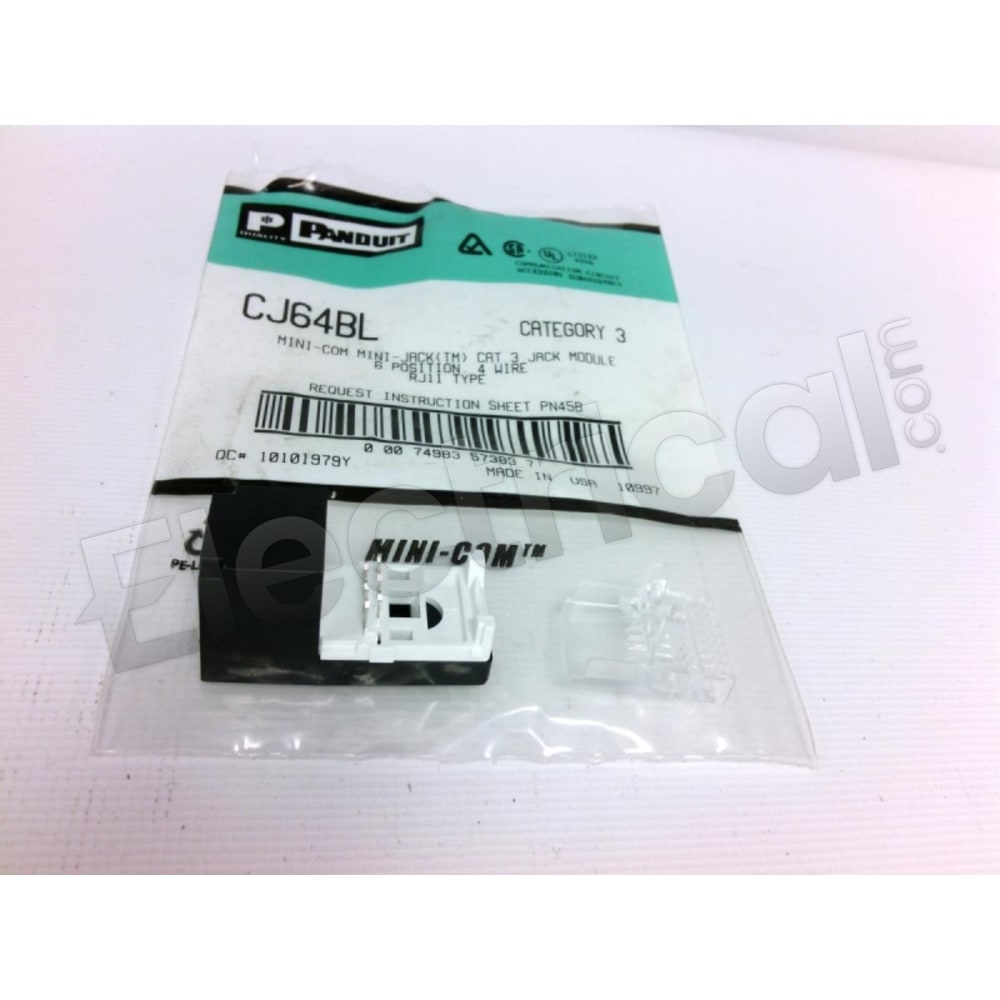 Panduit CJ64BL Connector/Terminal/Pin Electrical Component