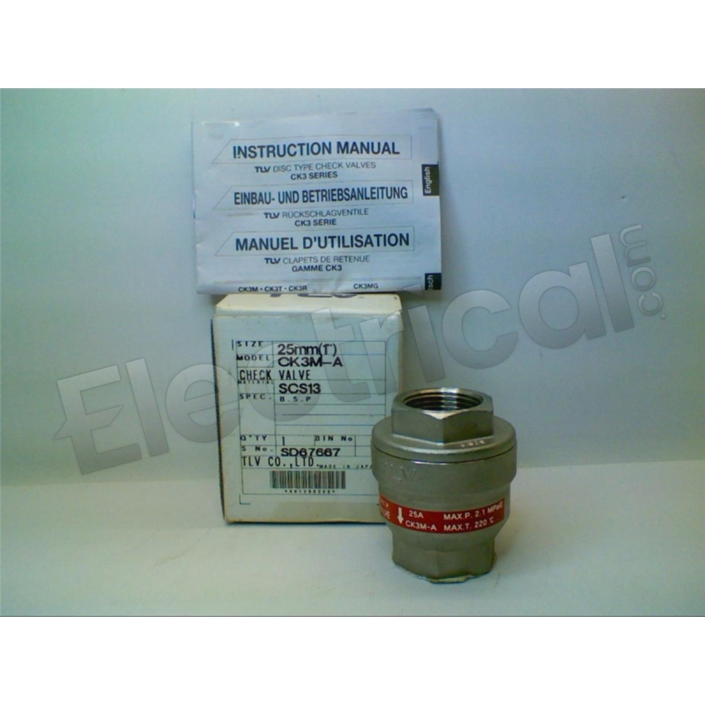 CK3M-A Tlv Manufacturing Control Valve Valve